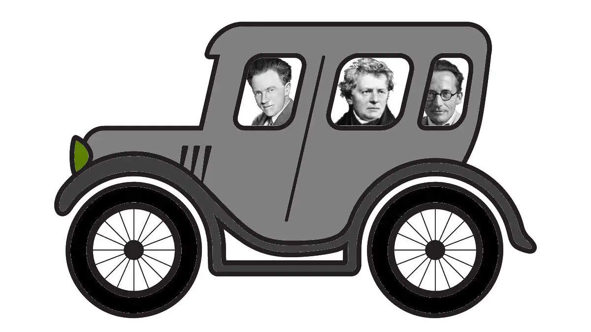 Heisenberg, Schrödinger, and Ohm are in a car [Joke about physics ...